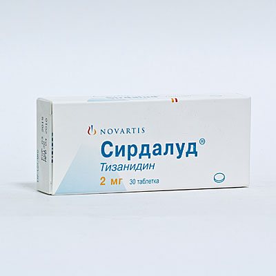 Сирдалуд 2 мг № 30 таблетки / Рецептурные лекарства / Лекарства ...