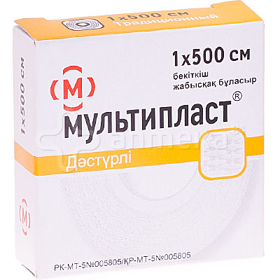 Мультипласт лейкопластырь 1*500 см тканевой / Катушечные / Изделия мед ...