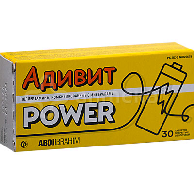 Адивит Power №30 таблетки / Витамины в комплексе / Витамины / Каталог ...