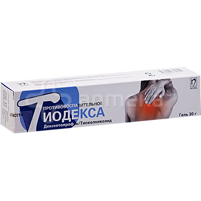 Тиодекса (декскетопрофен/тиоколхикозид ) 30г гель / Местные / Лекарства ...
