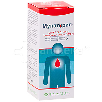 Мунаторил спрей для горла 30мл / Спреи, аэрозоли / Лекарства ...
